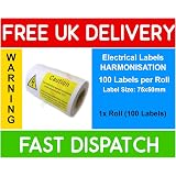 100x Electrical Safety RCD Test Labels BS7671 (1 Roll) 75x50mm: Amazon ...