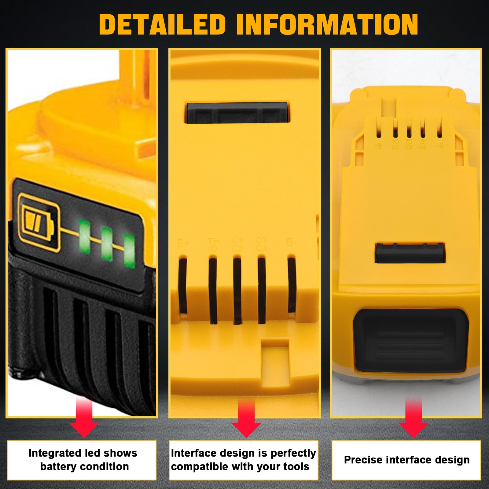 Mua Yinniy Battery Case Replacement Compatible with DeWalt Battery ...