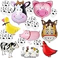 Amazon.com: InBy 43pcs Farm Animal Balloon Decoration Cow Chicken Duck ...