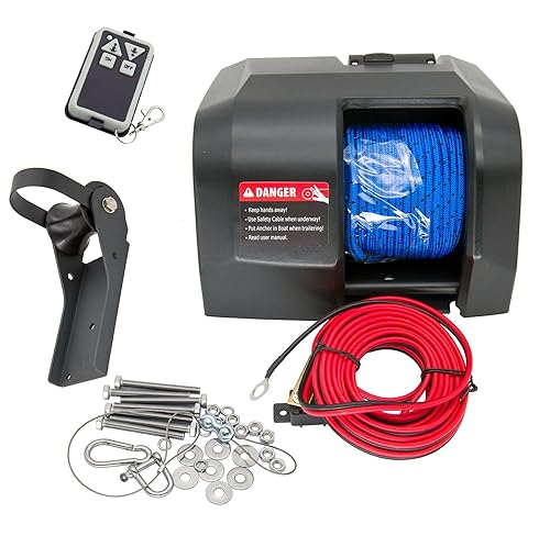 Electric Anchor Winch,Boat Anchor Wench 12V Marine Saltwater Anchor ...