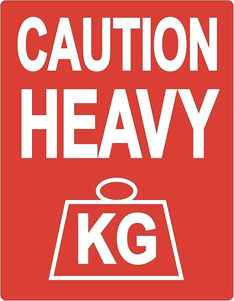 Pack of 200 'Caution Heavy' Packing Stickers / Sticky Labels - Other ...