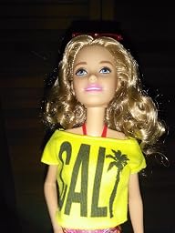 Amazon.com: Barbie Glam Vacation Doll, Pink Polka Dot: Toys & Games