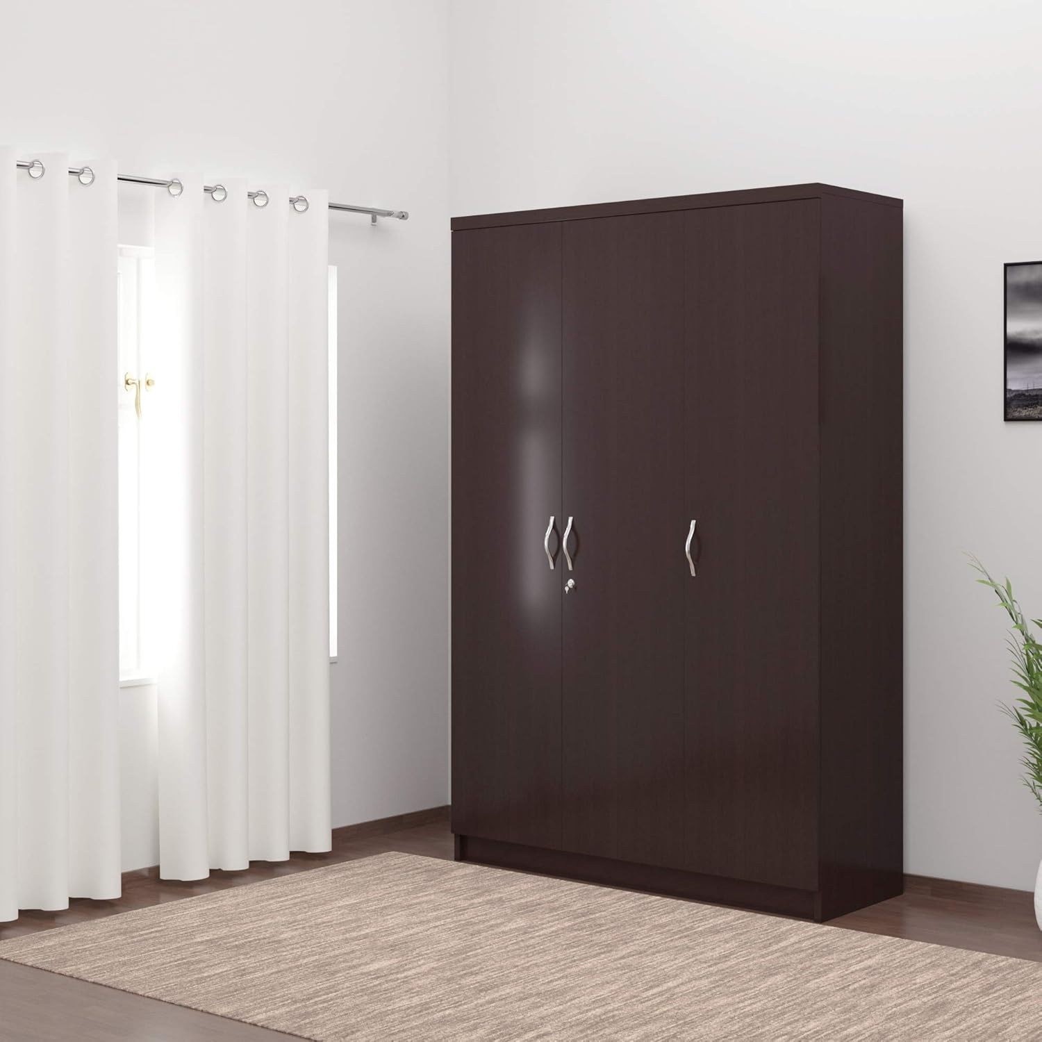 DeckUp Uniti 3-Door Wardrobe (Dark Wenge, Matte Finish): Amazon.in: Electronics