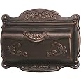 Amazon.com: Antique Bronze Finishing Cast Aluminum Wall Mounted Mailbox ...