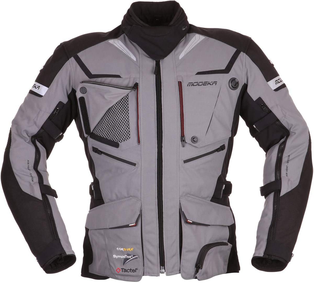 Modeka Panamericana Motorrad Textiljacke Grau/Schwarz XXL: Amazon.de: Auto