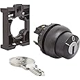 Eaton M22-WS3 Key Lock Selector Switch, 3 Positions, Keylock Actuator ...