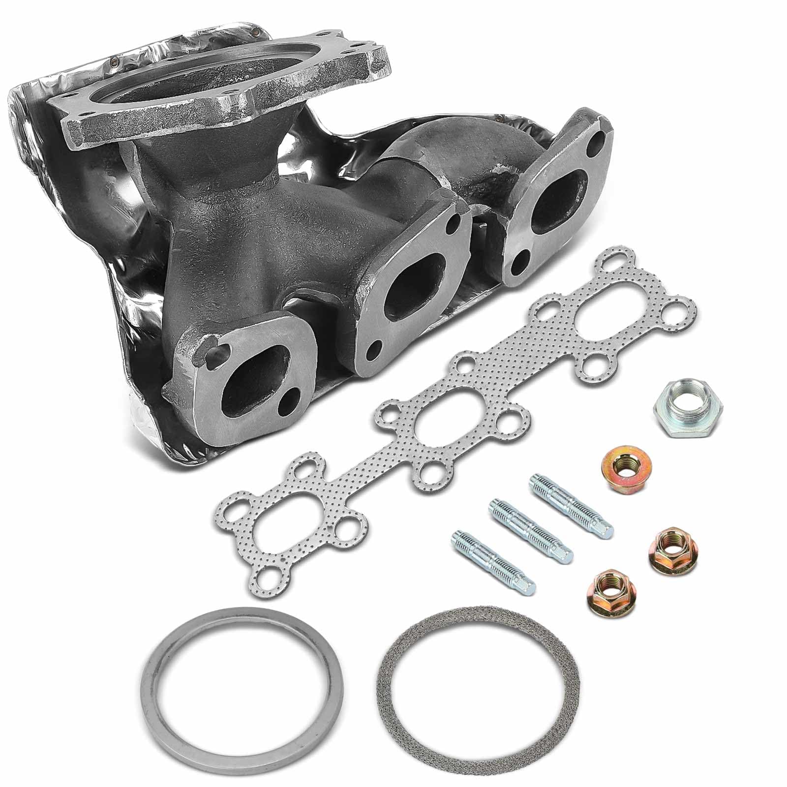 A-Premium Front Exhaust Manifold Kit W/Gasket & Studs & Nuts & Heat ...