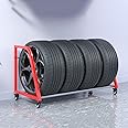 Amazon.com: YLLFFLL Movable Universal Wheel Storage Rack, Heavy Duty ...