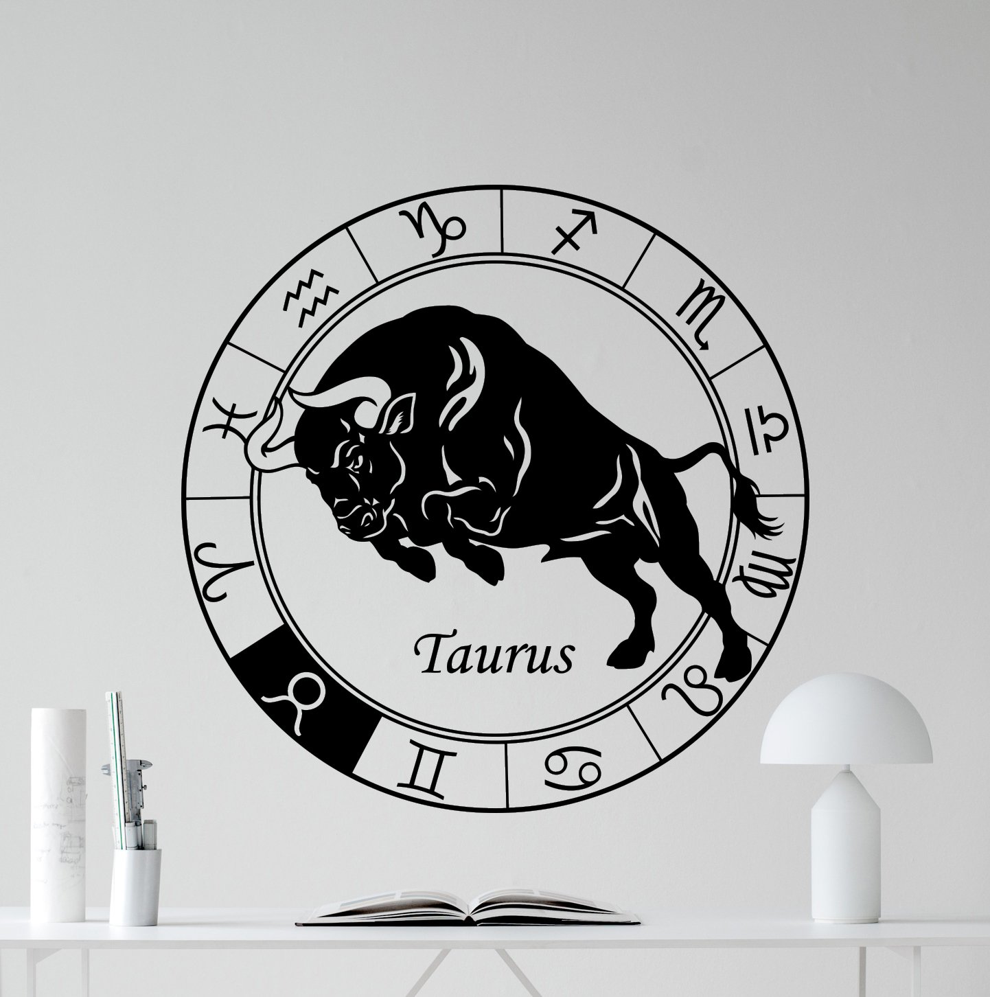 Amazon.com: Taurus Wall Decal Astrology Horoscope Taurus Zodiac Sign ...