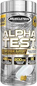 MuscleTech AlphaTest ATP & Testosterone Booster for Men, Boost Free ...