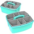 Amazon.com : Storex Large Classroom Caddy with Cups, 13 x 11 x 6.575 ...