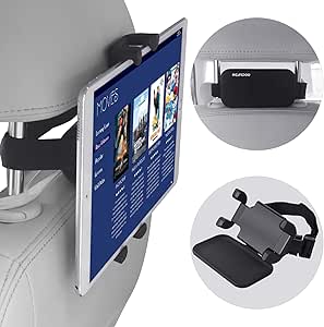 Amazon.com: Car Headrest Mount, NEARPOW 360°Rotation Velcro Tablet ...