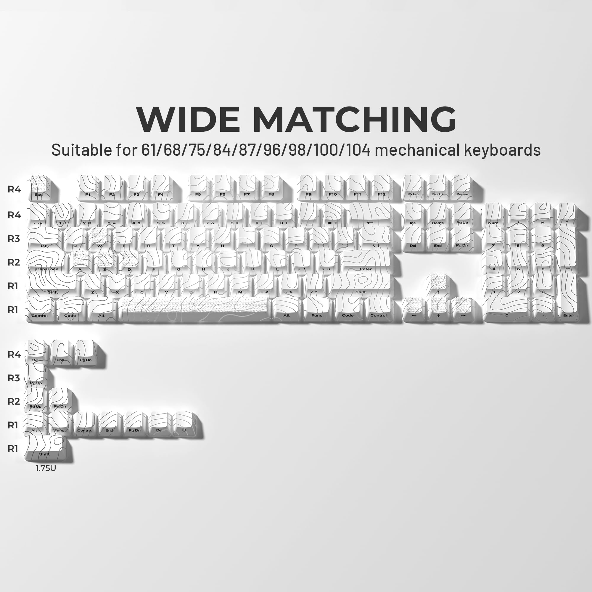Mua HITIME XVX Shine Through Keycaps with IMD Tech, Custom Keycaps 60 ...