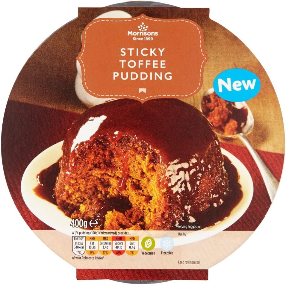 Morrisons Sticky Toffee Sponge, 400g: Amazon.co.uk: Grocery