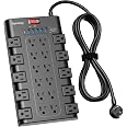 Amazon.com: Power Strip, SUPERDANNY Surge Protector with 22 AC Outlets ...