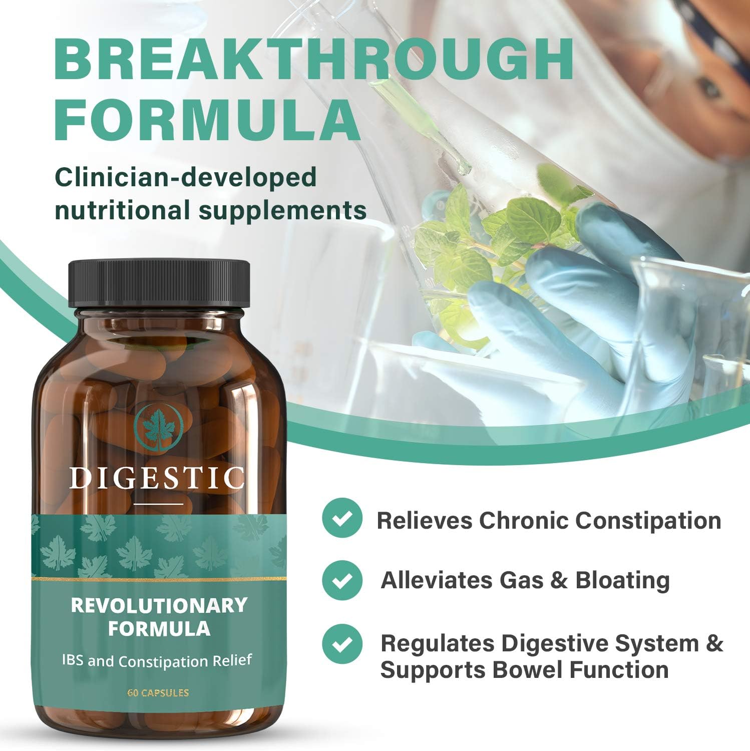 Digestic – Laxative for Constipation – 60 Capsules – BigaMart