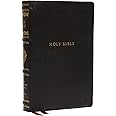 NKJV, Personal Size Reference Bible, Sovereign Collection, Genuine Leather, Black, Red Letter ...