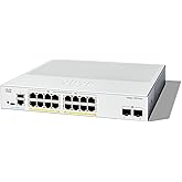 Amazon.com: Cisco Catalyst 1200-16P-2G Smart Switch, 16 Port GE, PoE, 2x1GE SFP, Limited ...