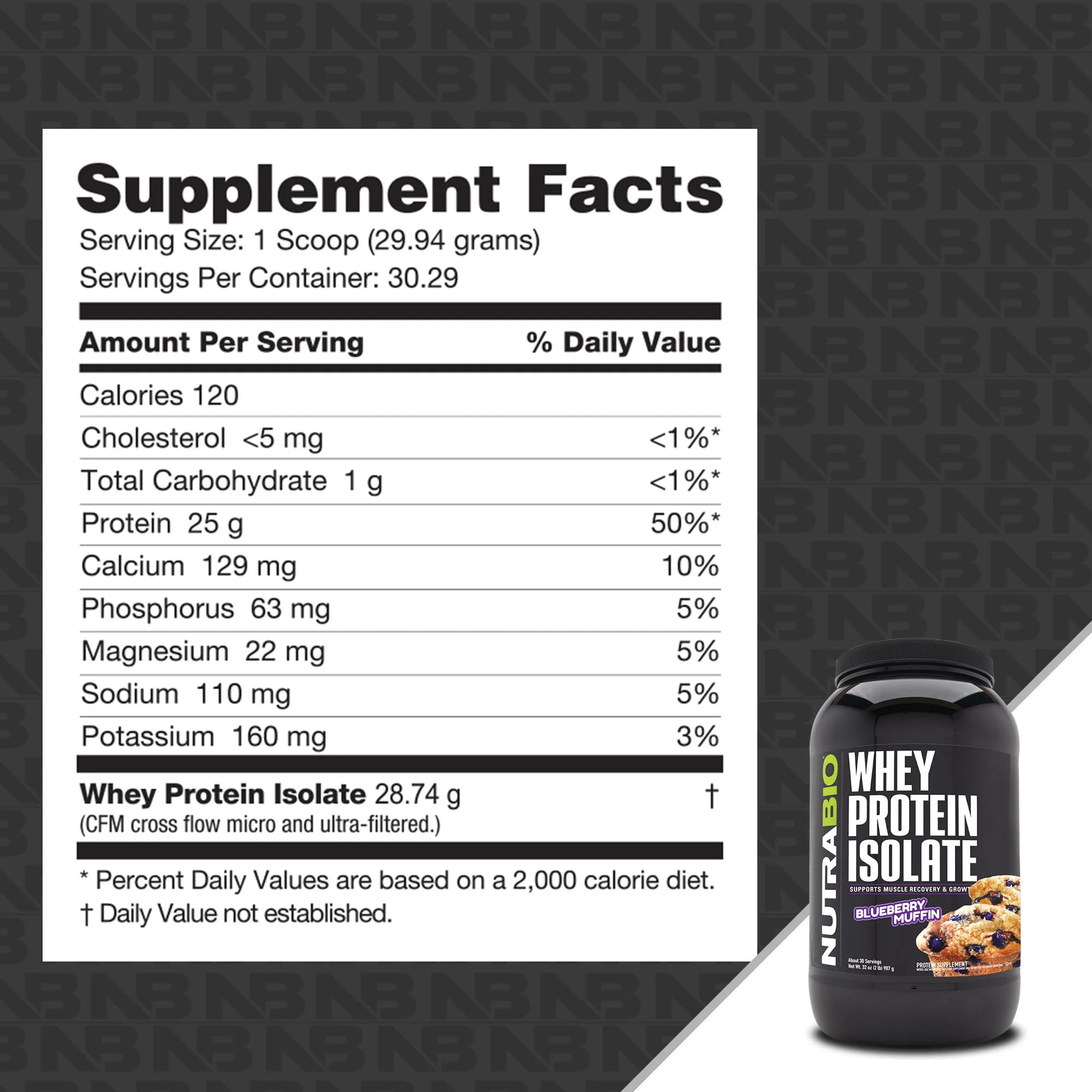 Mua NutraBio Whey Protein Powder Isolate Supplement – 25g of Protein ...