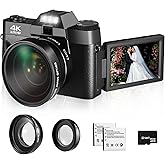 Amazon.com : Digital Camera 4K, Ultra HD 48MP Photo 4K Video, Dual Lens ...