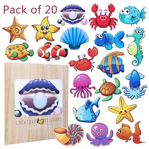 AIM Cloudbed 20 PCS Bath Stickers Non Slip Bath Stickers for Kids ...