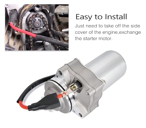 OUMURS Starter Motor Replacement Electric Starter Motor - 3-Bolt, 12 ...