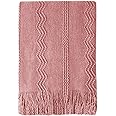 Amazon.com: BOURINA Throw Blanket Textured Solid Soft Sofa Throw Couch ...