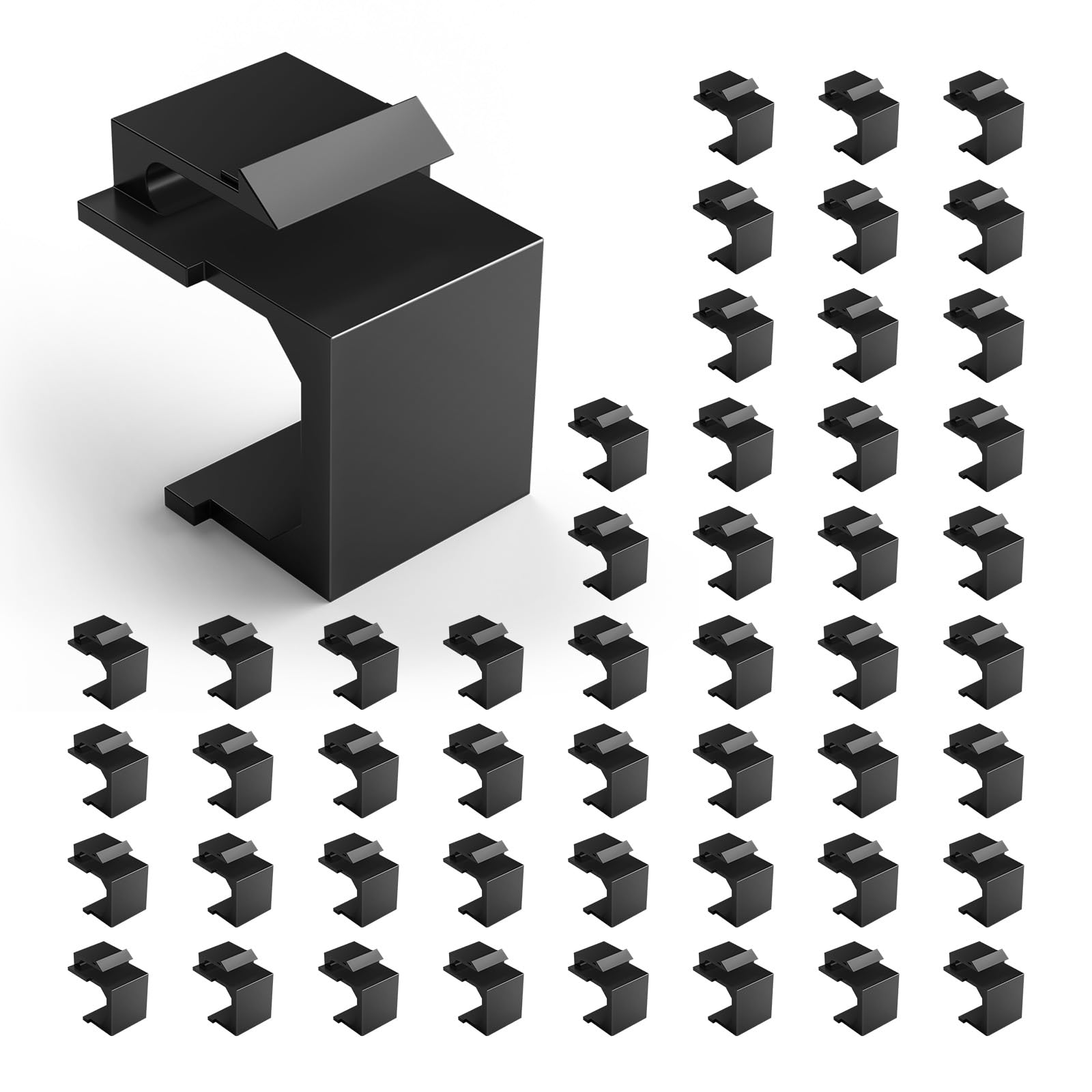 VCE UL Listed 50 Pack Blank Keystone Jack Inserts for Keystone Wall ...