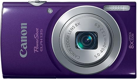 Amazon.com : Canon PowerShot ELPH135 Digital Camera (Purple) : Camera ...