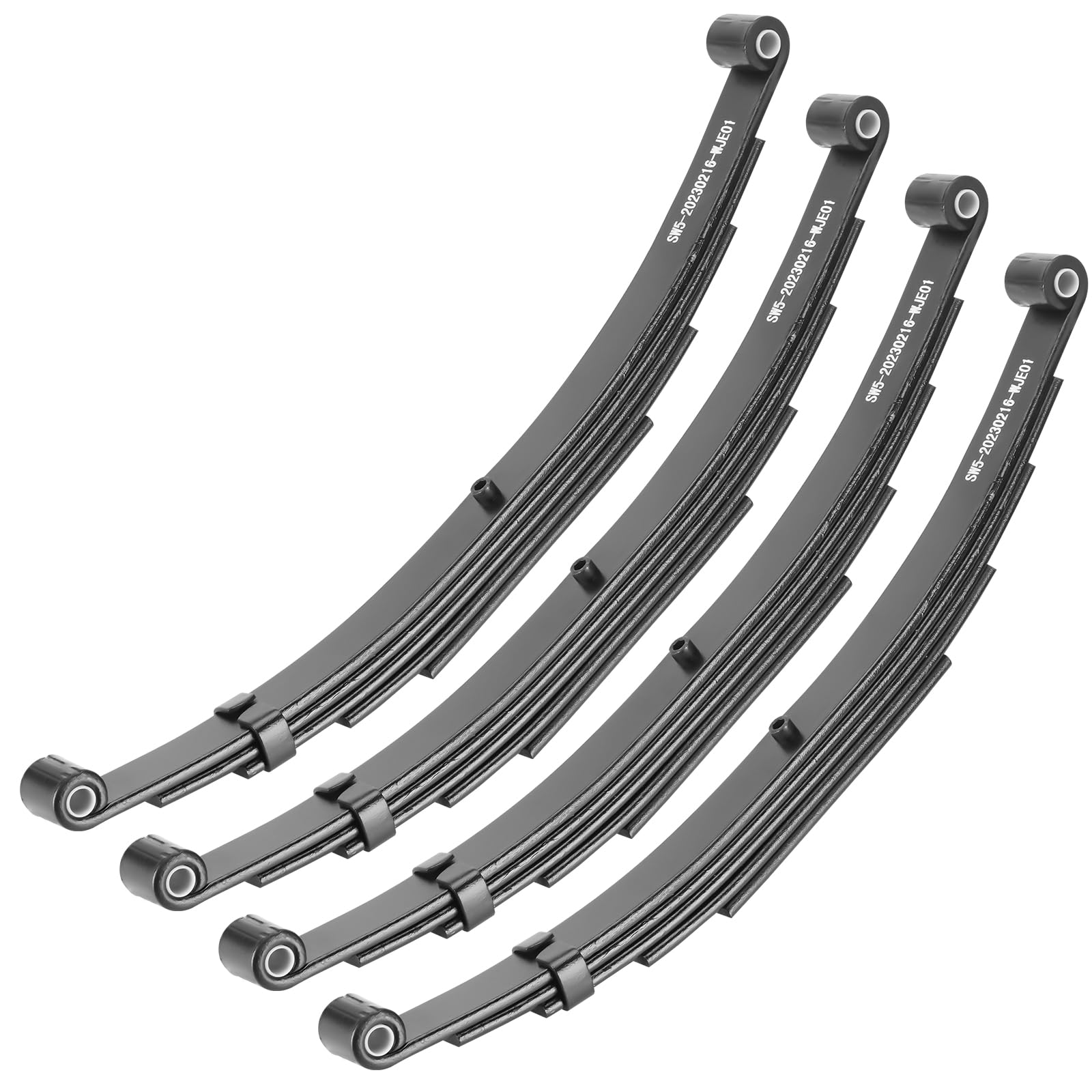 SEHNSUCHT Trailer Leaf Spring, 5 Leaf 3000lb Capacity Double Eye Leaf ...