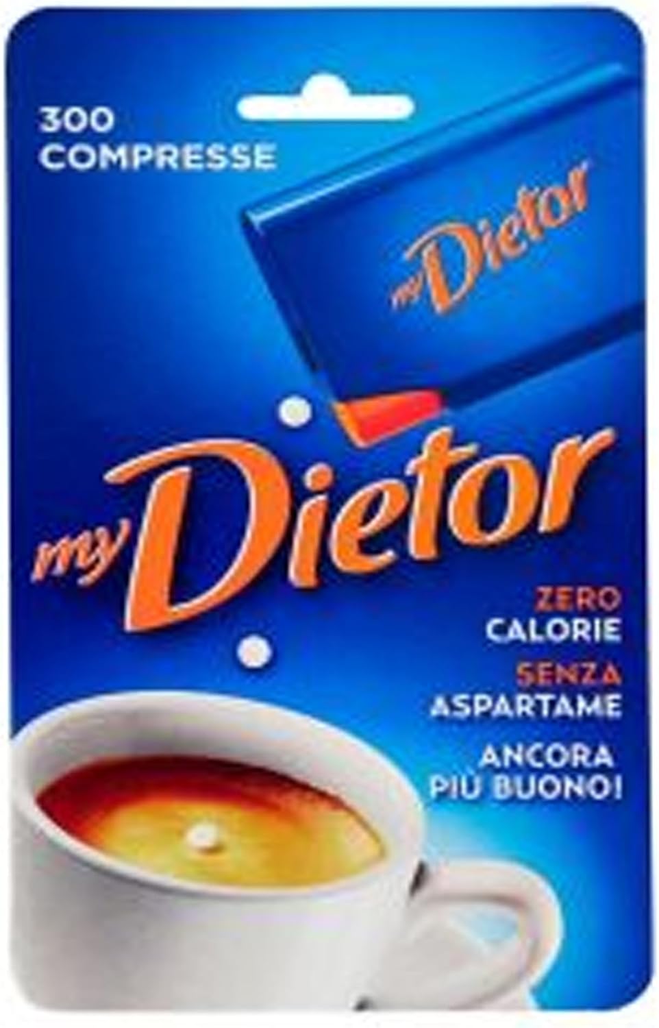 1 x DOLCIFICANTE DIETOR 300 COMPRESSE BLISTER ASPORTO CALORIE ZUCCHERO ...