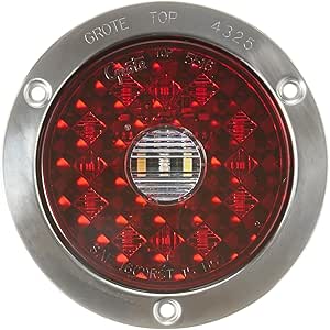 Amazon.com: Grote 55202 4" Round LED Stop Tail Turn Light with ...