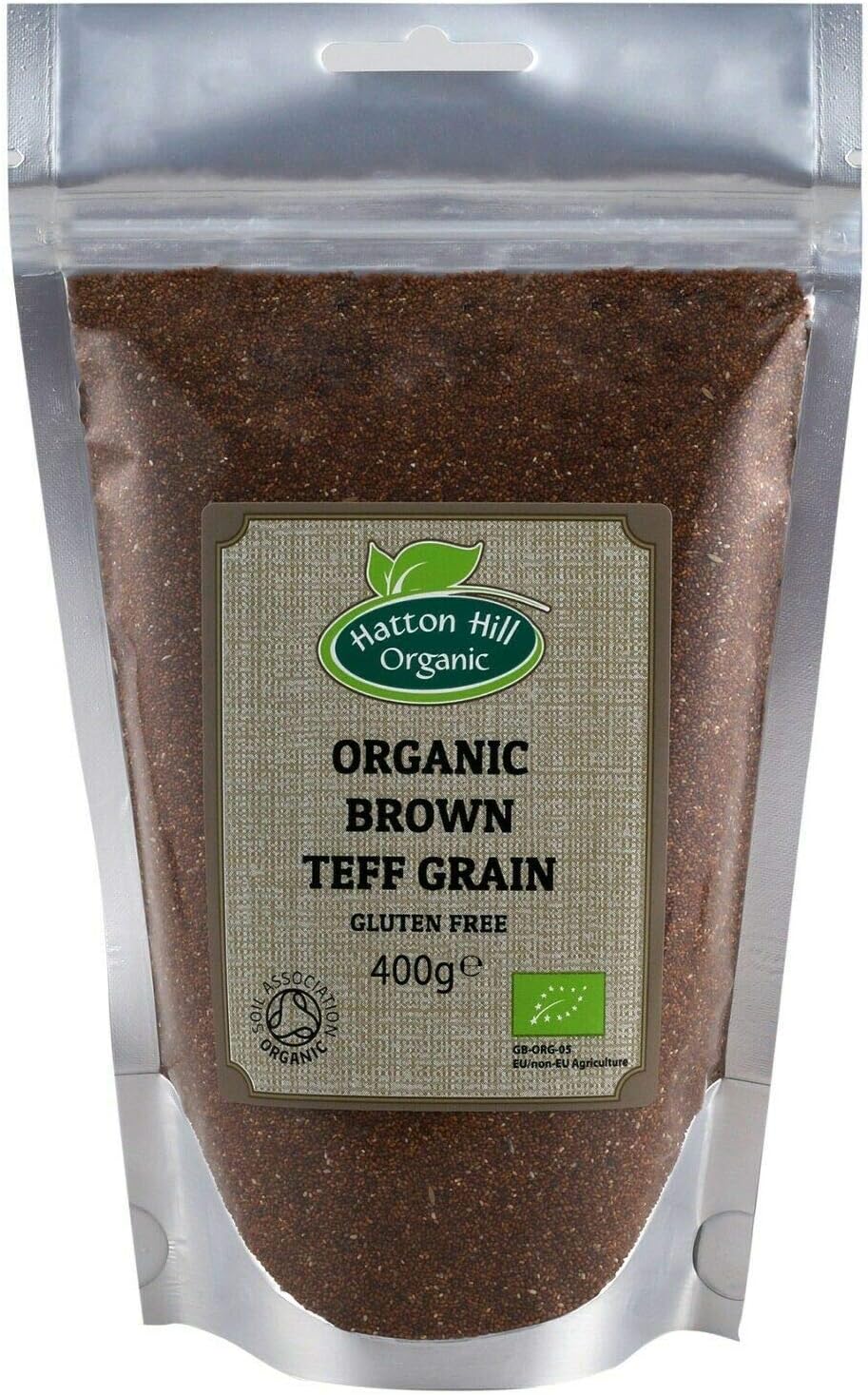 Organic Brown Teff Grain 400g - Gluten Free by Hatton Hill Organic ...