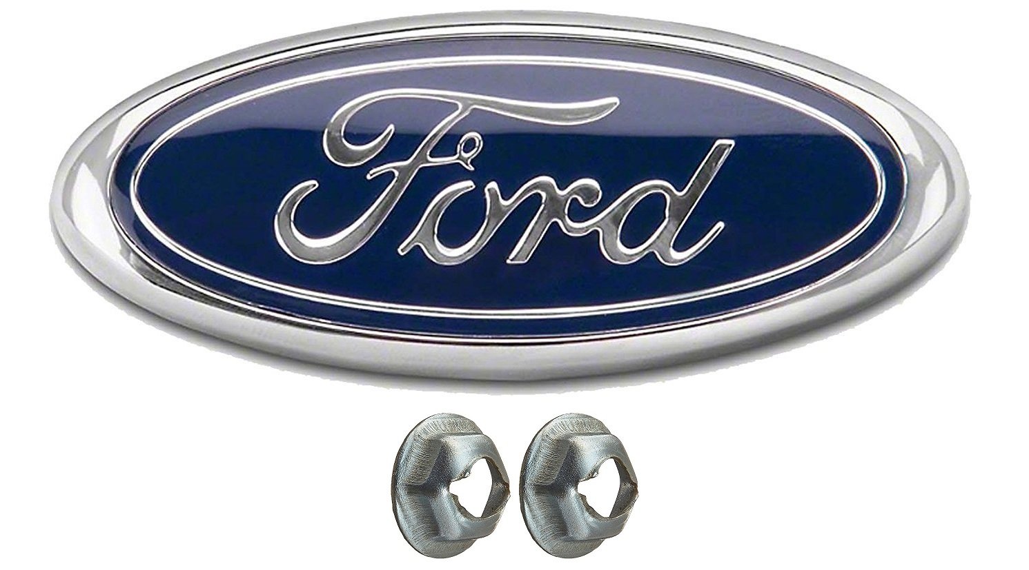 -EmblemZ- FORD F150 Dark Blue Grille or Tailgate Emblem WITH NUTS 2005 ...