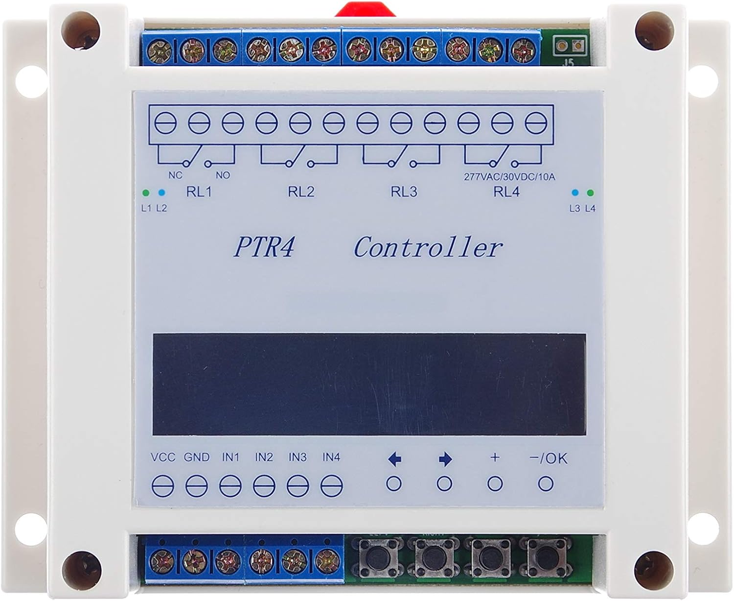 LIVISN DC 6V 9V 12V 24V 36V 6-40V 4-Channel Programmable Digital Time Relay Timer Controller ...