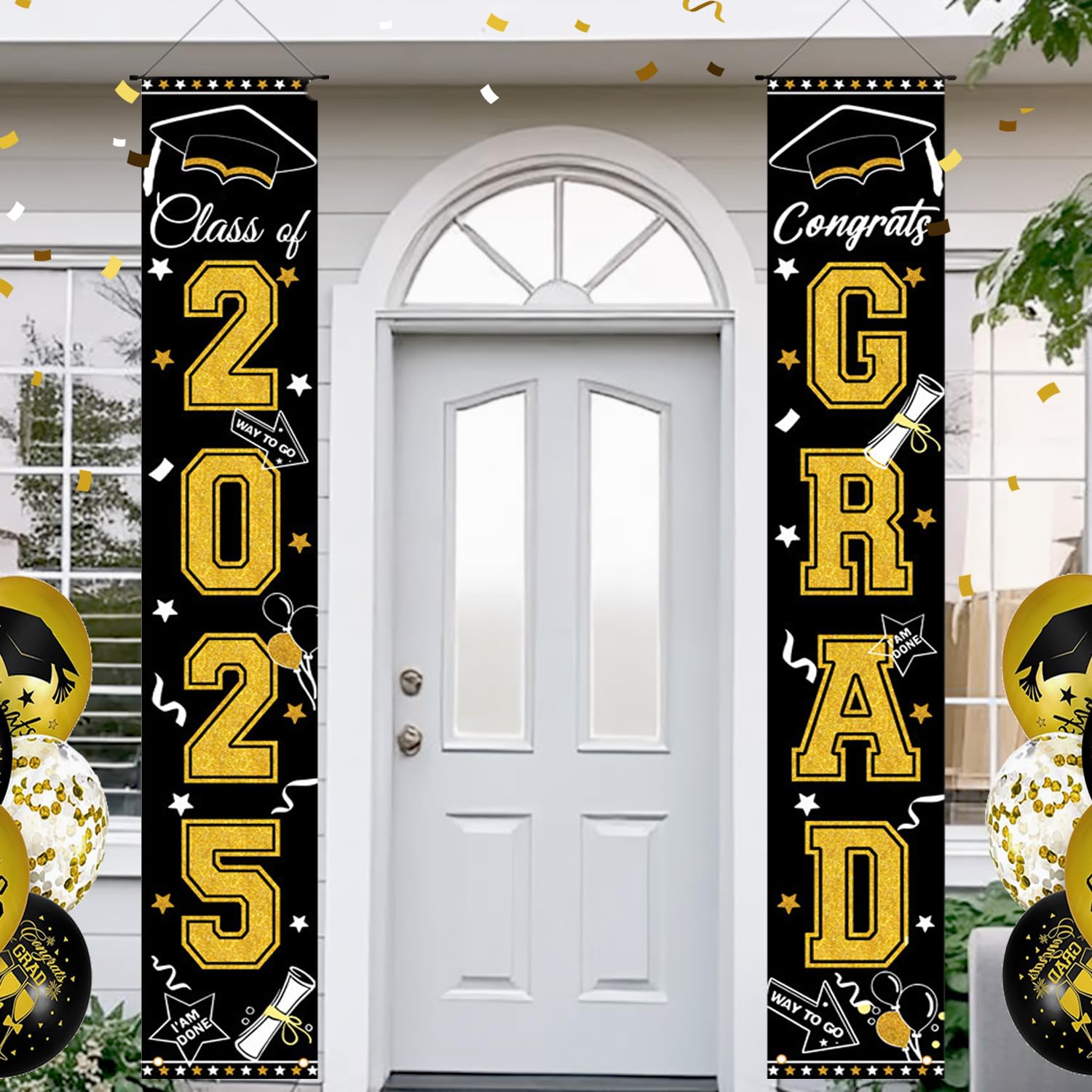 2025 Graduation banner Class of 2025 Grad Banner for Door and Porch ...