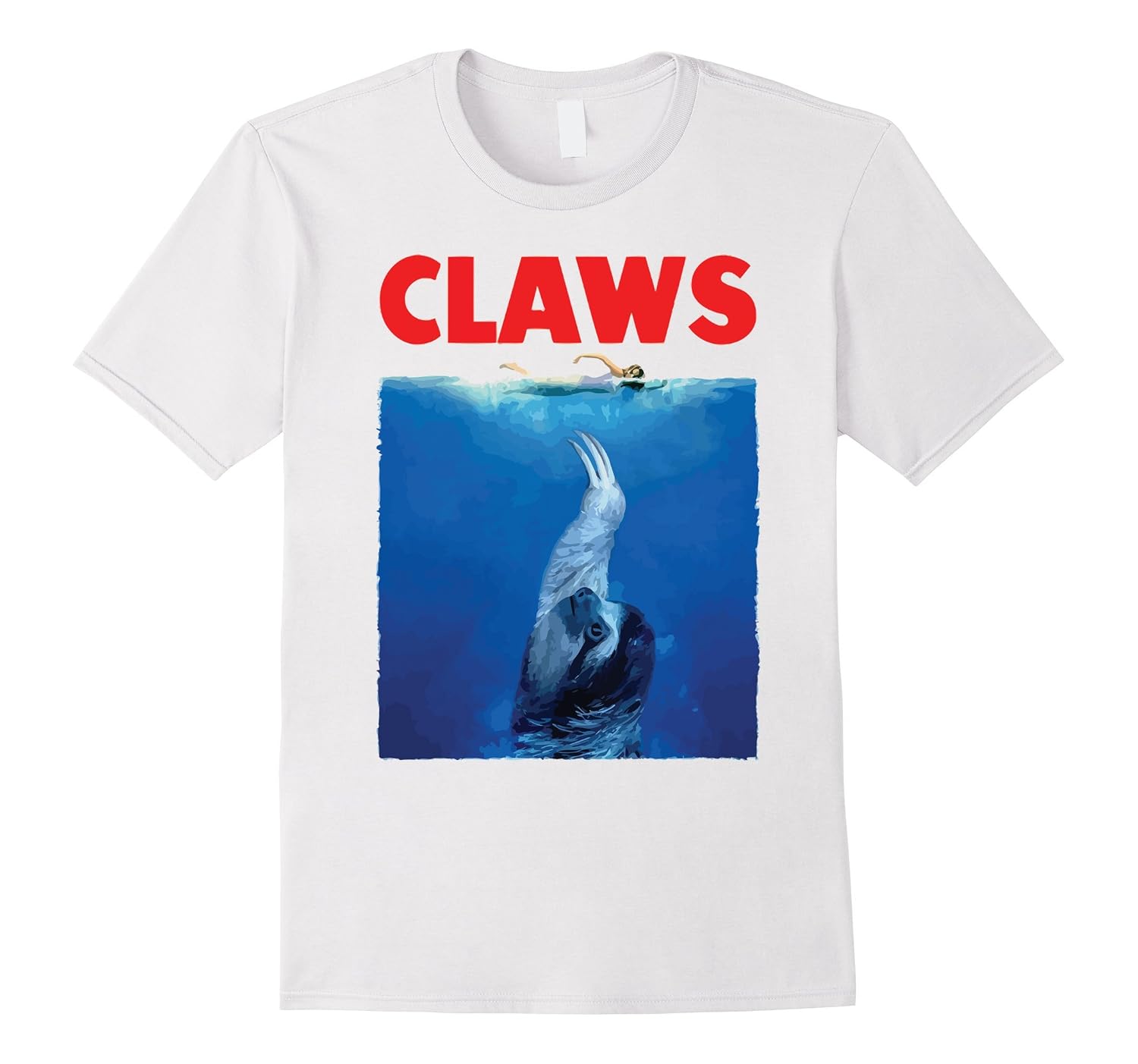 Claws Graphic – Jaws Sloth T-Shirt-Art – Artvinatee