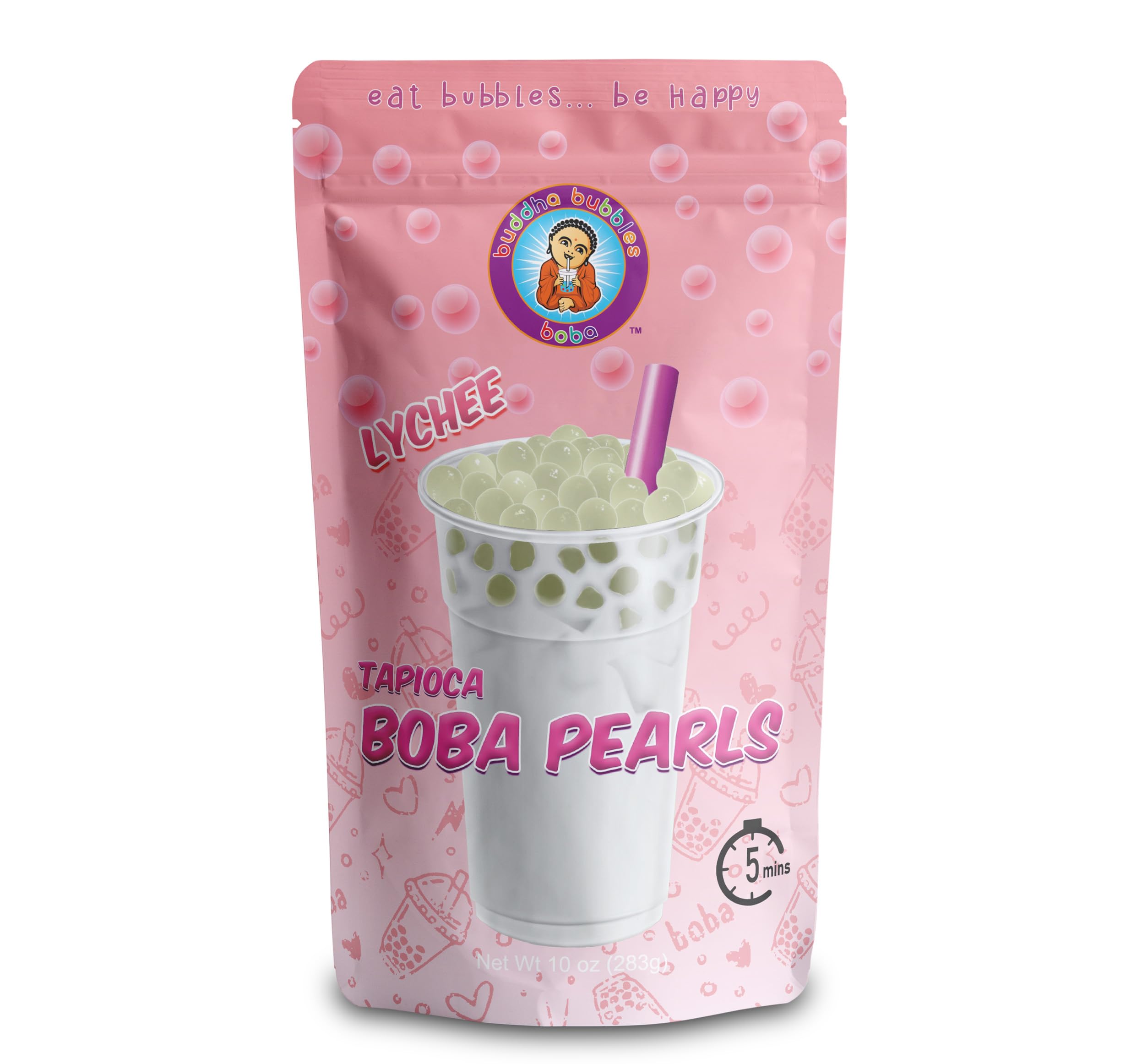 Mua LYCHEE Flavor Boba Tea Tapioca Pearls Ready in 5 Minutes by Buddha ...