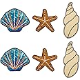 Amazon.com: FINGERINSPIRE 6pcs Starfish Shell Conch Shape Sequin ...