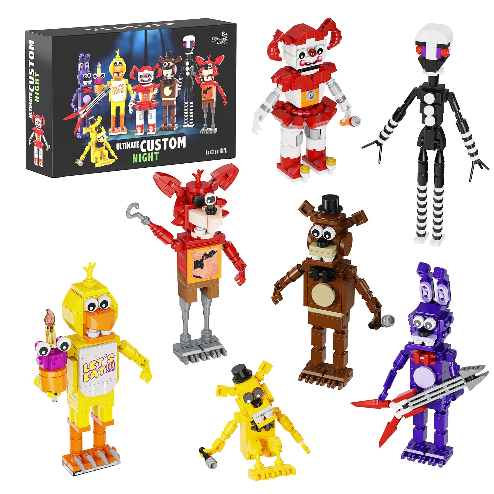 Mua Five Nights Security Breach Building Block Toy 7 in 1, Fazbear ...