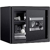 WASJOYE Cabinet Security Safe Box, Fireproof Home Lock Safe with ...