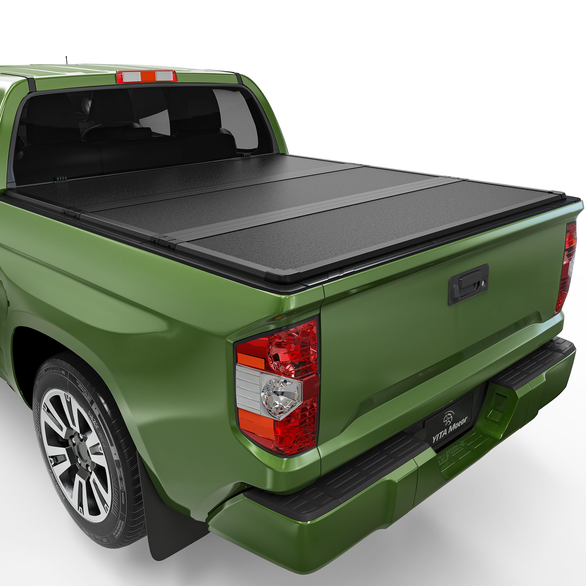 YITAMOTOR FRP Hard Tri-fold Truck Bed Tonneau Cover Fits for Toyota ...