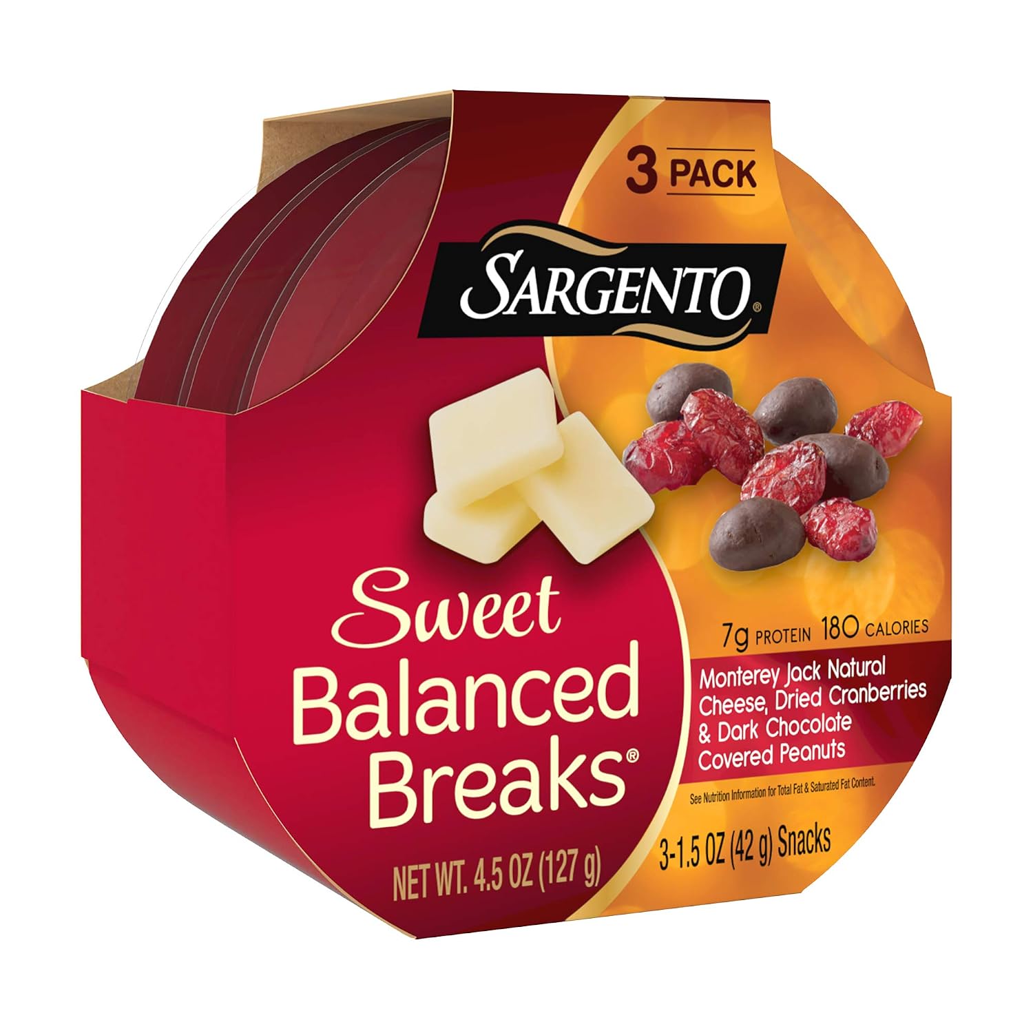 Sargento Sweet Balanced Breaks Monterey Jack Natural Cheese with Dried ...