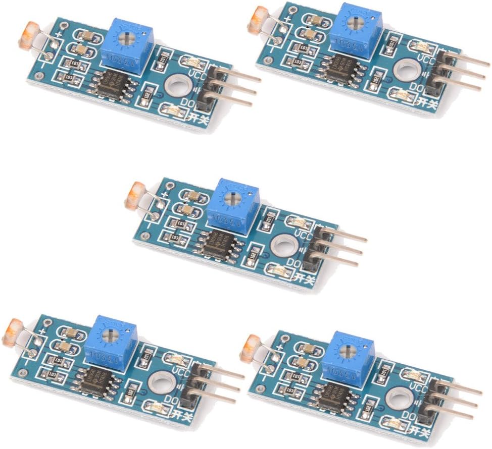 Gaoxing Tech. 5PCS LM393 Sensor sensible sensible óptico de la ...