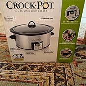 Amazon.com: Crock-Pot Smart-Pot 4-Quart Digital Slow Cooker, White, SCCPVP400: Kitchen & Dining