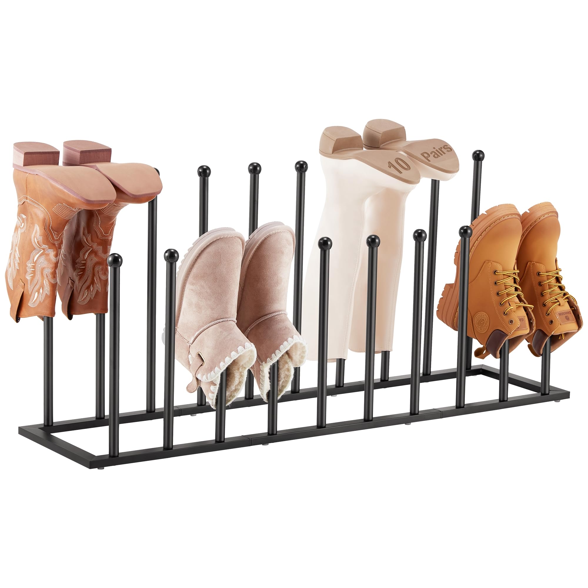 Housen Solutions Boot Rack Organizer for Tall Boots, Large Capacity 10 ...