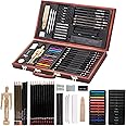 Professional Art kit, 58 Piece Drawing and Sketching Art Set, Colored ...