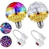 4Pcs Colorful Rotating Magic Ball Light Plug in Disco Ball Light Bulb ...