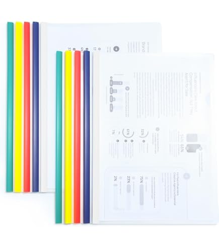 Bar With Clear Plastic Binding Report Covers Punchless Report Covers