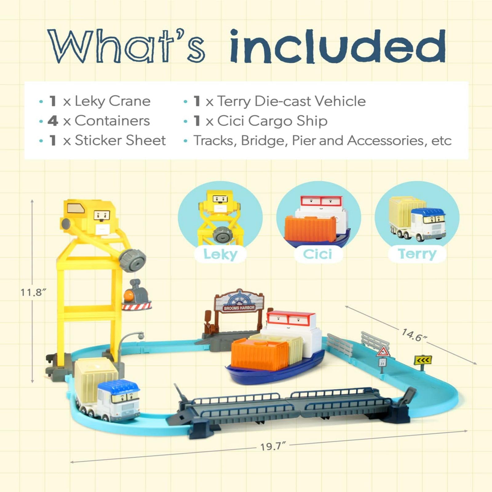 Mua Robocar Poli Official Cargo Station Playset, Vehicle Car Race Track ...